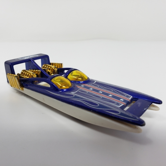 Mattel | Toys | Hot Wheels Hydroplane Metallic Blue Toy Speed Boat Die ...